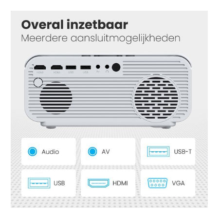 Auronic Beamer 10.000 Lumen - WiFi Projector - 1080P Full HD Streamen ...